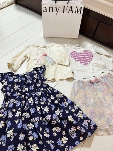 any FAM 110センチセット (あや) 白石のキッズ用品《子供服》の中古あげます・譲ります｜ジモティーで不用品の処分