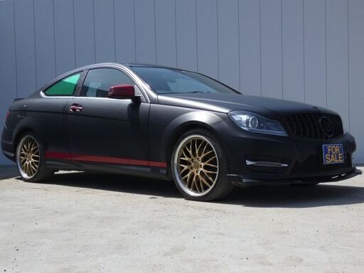 602★ベンツCクラスC180クーペ（平成24年）★スマートキー★全塗装車★BRABUSエアロ★サンルーフ★ハーフレザーシート★純正ナビ★ ...