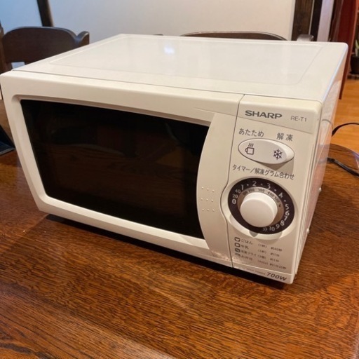 シャープ 電子レンジ 60Hz SHARP RE-T1-W6 (レイ) 守山のキッチン家電《電子レンジ》の中古あげます・譲ります｜ジモティーで不用品の処分