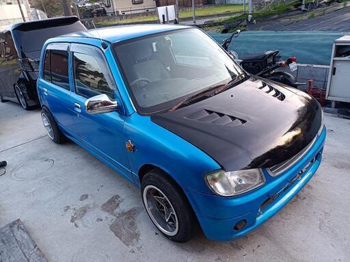 L700 ミラ5MT アヒル商会左右独立 バッドフェイス ワンオフマフラー (てした) 名張のミラの中古車｜ジモティー