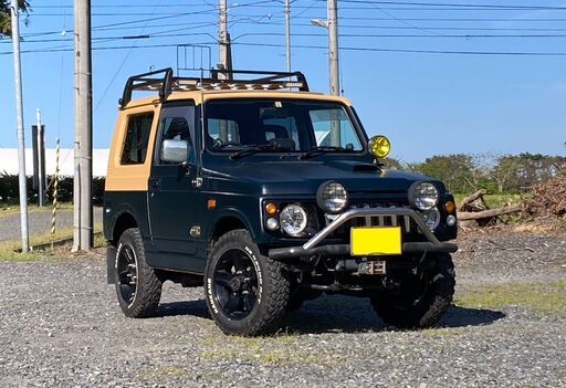 【車検満タン】H8/JA22ジムニー/AT/4WD/全塗装 /ウィンチ付き/バケットシート (新堂) 三沢のジムニーの中古車｜ジモティー