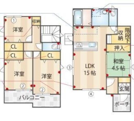 🏡広々4LDK戸建て駐車場3台無料南区柏原🏡 (E.Mantani) 大橋の一戸建ての不動産・住宅情報・無料掲載の掲示板｜ジモティー
