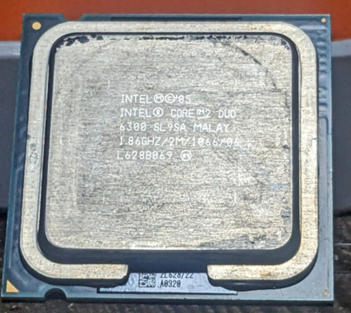 Intel CPU単体 Intel Core 2 Duo E6300 1.86GHz（CPU対応ソケット：LGA775） (ファンネル) 徳庵 ...