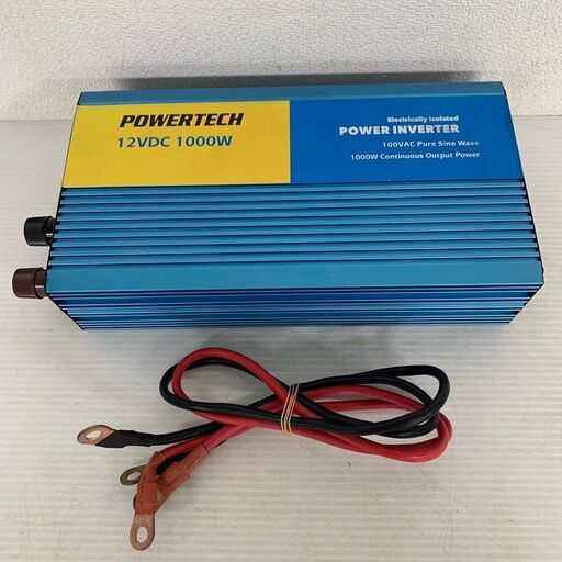 【POWER INVERTER】 POWERTECHインバーター 12V用 出力1000W 60Hz DC-AD インバータ N0063J ...