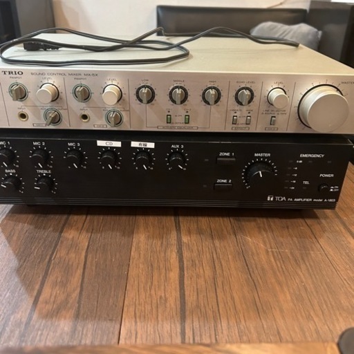 TOA PA AMPLIFER MODEL A-1803 TRIO MIXER MX-5X (カーナビースクウェア) 名鉄岐阜のオーディオ ...