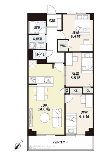 ライオンズマンション長丘ガーデン壱番館 2階 3LDK (キャッスルハウス) 高宮の中古（マンション/一戸建て）の不動産・住宅情報・無料掲載の掲示板｜ジモティー