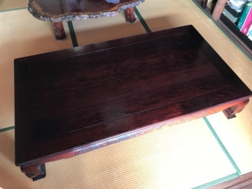 【最終出品】花梨 机 W178×L99×H36cm 座卓 天然木加西市より (もり) 北条町のテーブル《座卓、ローテーブル》の中古あげます・譲ります｜ジモティーで不用品の処分