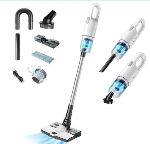 Grace nnvg 充電式コードレス掃除機 多機能 吸引 16000Pa HEPAフィルター 2段吸引力調整 軽量 Type-C フロー ...