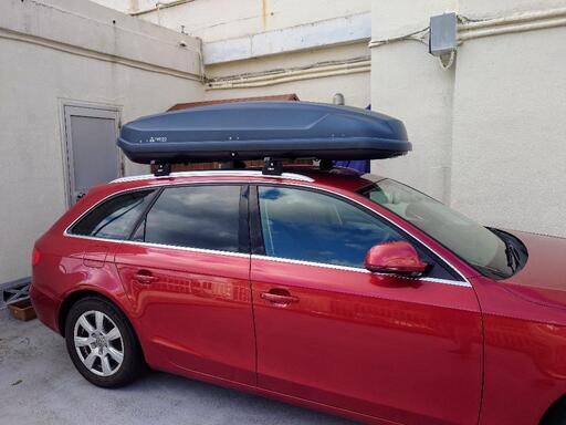 大型ルーフボックスルーフキャリア520 terzo マットブラック両開きキャンプスノーボード (ふぃる) 箕島のキャリア、ラックの中古あげます・譲ります｜ジモティーで不用品の処分