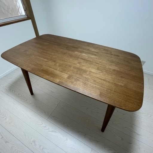 ニトリ天然木4人掛けダイニングテーブル (chiwachiwa) 八尾のダイニングセットの中古あげます・譲ります｜ジモティーで不用品の処分