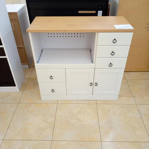 ★ジモティ割あり★ レンジ台 ホワイト H85×D37×W90 クリーニング済み OJ4751 (リユースのサカイ太田) 西小泉の収納家具《食器棚、キッチン収納》の中古あげます・譲ります ...