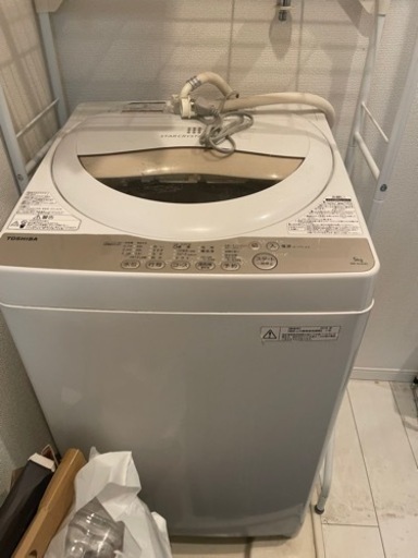 東芝5kg 洗濯機AW-5G3 縦型2016 (5511 リサイクル) 横浜の生活家電《洗濯機》の中古あげます・譲ります｜ジモティーで不用品の処分