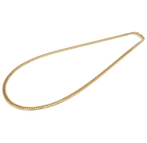 KIHEI 喜平 キヘイ ネックレス K18 18金 イエローゴールド 30.2g 50.5cm YG 6面W ダブル (OS24) 西国立のアクセサリー《ネックレス》の中古・古着あげます ...