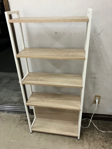 K2408-026 アイリスオーヤマ ウッドスリムラック WSR-523 中古美品 (激安！！おたから塾) 舟入南の収納家具《スチールラック》の中古あげます・譲ります｜ジモティーで不用品の処分