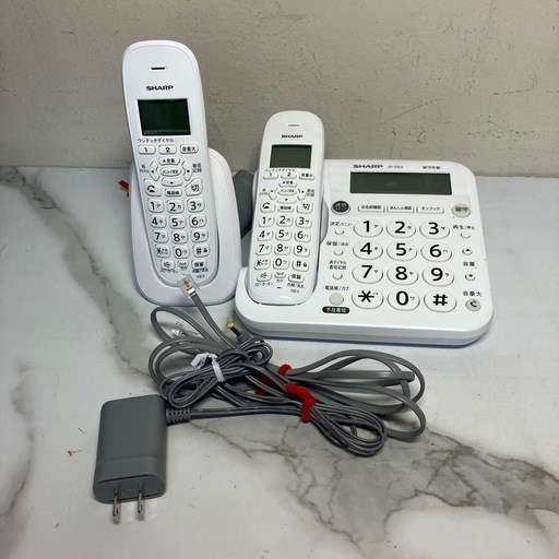 O2408-533 SHARP デジタルコードレス電話機 JD-GE3CL 親機、子機セット 通電確認済み 汚れあり 中古 (激安！！おたから塾) 舟入川口町の電話、FAX《電話機》の中古あげ ...