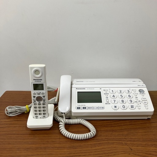 K2408-546 Panasonic デジタルコードレス電話機 FAX付き 通話確認済み FAX機能動作未確認 子機1台付き 2010年製 ...