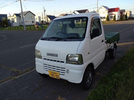 （交渉中）【車検R8年8月・夏冬タイヤ付き】H12年 キャリィ 4WD AC PSETC走行約7.2万km MT 自動車税・リサイクル料込み ...