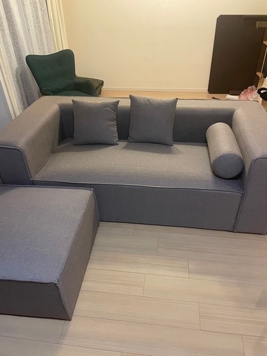 (決めました)ソファ (ximing pan) 岩塚のソファ《3人掛けソファ》の中古あげます・譲ります｜ジモティーで不用品の処分