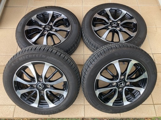 バリ山 JF3 N-BOXカスタム 純正ホイール・ミシュラン.タイヤ4本セット (K。) 大野下のタイヤ、ホイールの中古あげます・譲ります ...