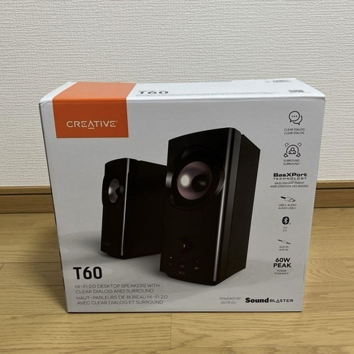 CREATIVE SP-T60-BK BLACK スピーカー (りょ) 渚のその他の中古あげます・譲ります｜ジモティーで不用品の処分