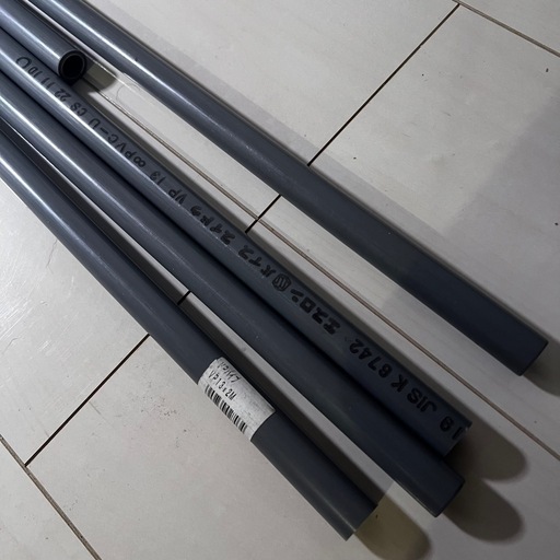 塩ビパイプVP13 2m 5本 (元値@372) (カズ@プロフ必須さん) 谷山のその他の中古あげます・譲ります｜ジモティーで不用品の処分