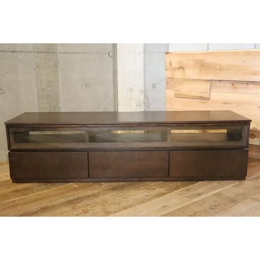 KEYUCA(ケユカ)TVボード★ウォールナット木材 (石川M子) 阿佐ケ谷の収納家具《テレビ台》の中古あげます・譲ります｜ジモティーで不用品の処分