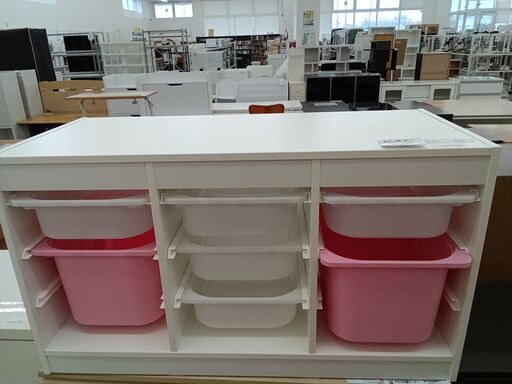 ★ジモティ割あり★ IKEA 棚 ホワイト H56×D44×W99 クリーニング済み HJ4851 (リユース日立店) 日立の収納家具《棚、シェルフ》の中古あげます・譲ります｜ジモティーで不用品の処分