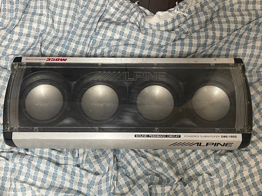 ALPINE アルパインSWE-1900 サブウーハー (いぬとかも) 東加古川のカーオーディオの中古あげます・譲ります｜ジモティーで不用品の処分