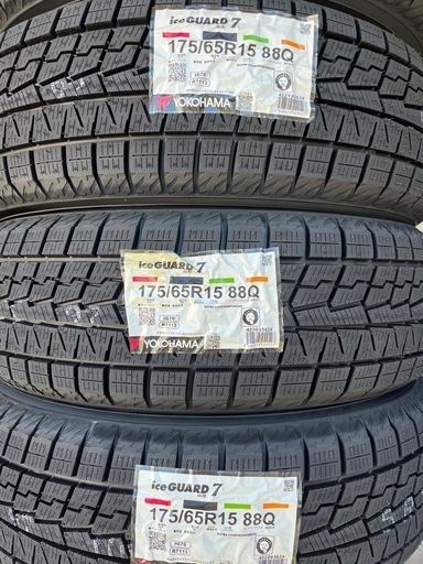 24年製！175/65R15ヨコハマタイヤスタッドレスタイヤiceGUARD7 iG70 消費税、作業代、廃タイヤ代全て込み62700円！ (マスター) 松本のタイヤ、ホイールの中古あげます ...