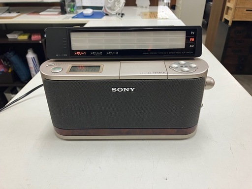 取引場所 南観音 ロ2411-410 SONY VISUAL STATION TV/FM/AM 3BANDS RADIO ICF-A100V ...