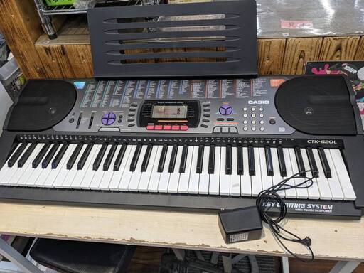 CASIO CTK-620L カシオ 光ナビゲーション キーボード 自動演奏付 アダプター付 (yume) 竹鼻の鍵盤楽器、ピアノの中古あげ ...
