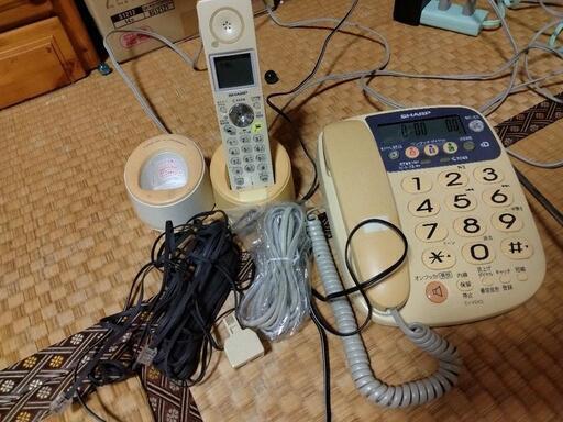 シャープ 電話機 CJ-V31CL 動作確認済 子機1台付 (リサイタル) 上州富岡の電話、FAX《電話機》の中古あげます・譲ります｜ジモティーで不用品の処分