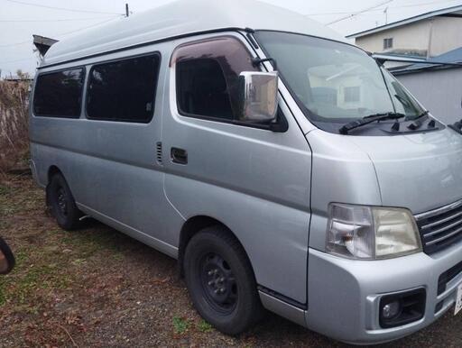 日産e25キャラバン ディーゼルターボ4wdキャンピング車検令和8年7月即戦力etc ドラレコ バックカメラ (ムー) 北見のキャラバンの中古車｜ジモティー