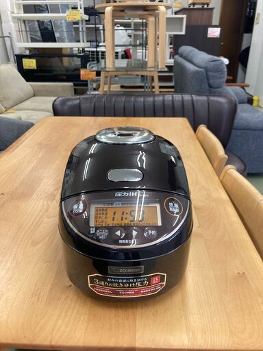 【リサイクルショップピカソ小松原】象印 5.5合 圧力IH式 極め炊き 黒まる厚釜 炊飯器 2018年製 NP-ZS10-TD★8799 ...