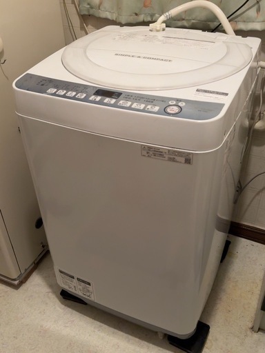 SHARP シャープ 洗濯機 ES-T711-W 2019年製 7.0kg (しば) 八軒の生活家電《洗濯機》の中古あげます・譲ります｜ジモティーで不用品の処分