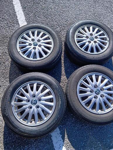 80系 ノア ヴォクシー エスクァイア 等 80 ノア 純正 6-15+50 5H114.3 15インチ ホイールラジアルタイヤ 4本セット ...