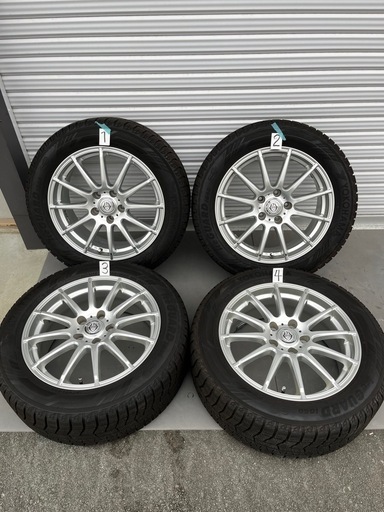 美品バリ山☆weds JOKER 2018年製 スタッドレス 215/55R17 7.0J pcd114.3 5H タイヤ ホイール 4本セ… (ムック) 高茶屋のタイヤ、ホイールの中古あげ ...