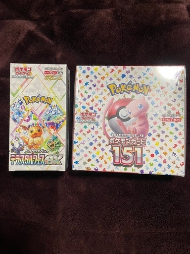 ポケモンカード 151 テラスタルフェスex 2BOXセット シュリンク付き (REONN) 宇宿一丁目のカードゲーム《トレーディングカード》の中古あげます・譲ります｜ジモティーで不用品の処分