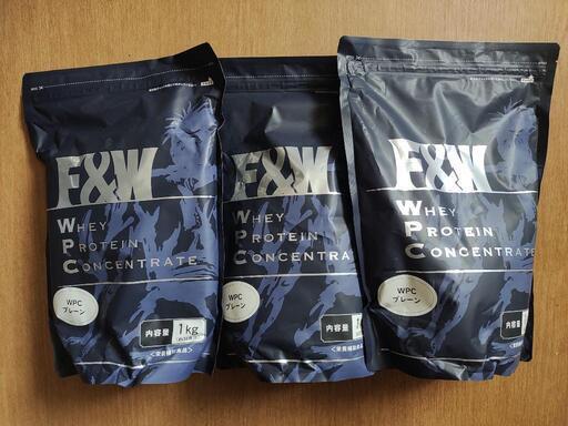 F＆W ホエイプロテイン wpc 1kg x 3 袋 計3kg プレーン ワケあり (gimotea) 新神戸のフィットネス、トレーニングの中古あげます・譲ります｜ジモティーで不用品の処分