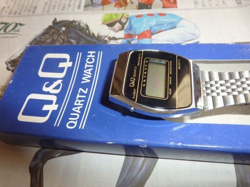 Q＆Q・デジタル腕時計！QUARTZWATCH・MEDE INJAPAN製の未使用品美品！ (キサポン) 君津のアクセサリー《腕時計》の中古・古着あげます・譲ります｜ジモティーで不用品の処分