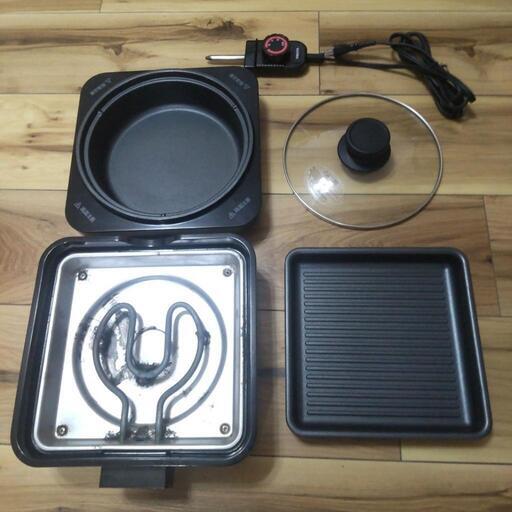 お一人様向けホットプレート 山善 YHC-W601(B) (vys057) 金比羅前のキッチン家電《ホットプレート》の中古あげます・譲ります｜ジモティーで不用品の処分