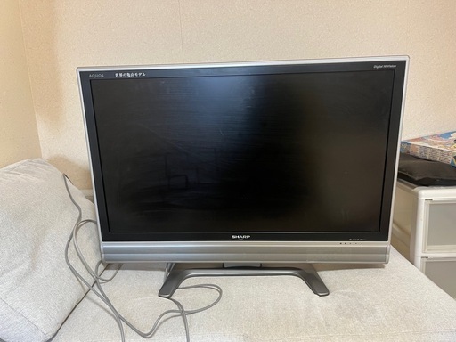 SHARPテレビ37インチ (せな) 寝屋川市のテレビ《液晶テレビ》の中古あげます・譲ります｜ジモティーで不用品の処分