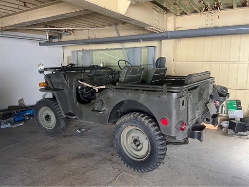 自衛隊ボディ Willys Jeep J3 三菱ウィリスジープレストアベース (レモン) 八千代のミラージュの中古車｜ジモティー