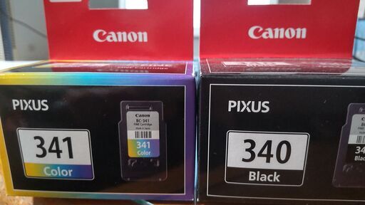 キヤノン、インクカートリッジ、新品、未使用品BC340（2026-2）、BC341（2025-11） (yokorou) 龍ケ崎市の周辺機器の中古あげます・譲ります｜ジモティーで不用品の処分