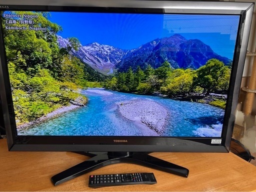 TOSHIBA REGZA 37型LED (banira) 元町のテレビ《液晶テレビ》の中古あげます・譲ります｜ジモティーで不用品の処分